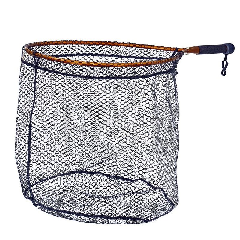 McLEAN® Short Handle Weigh Rubber Mesh Orange - M, Weigh Landing Nets